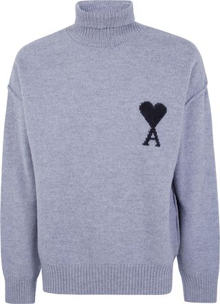 Ami Sweater Funnel Neck Quota Ami De Coeur