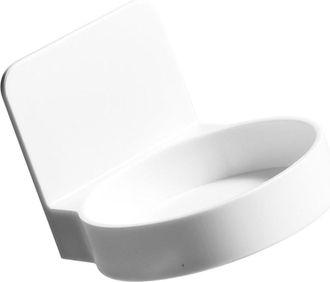 Lurrose Wei&szlig;es Wand saugregal Badezimmer Toilettenartikel Aufbewahrung Ohne Bohren Wandhalterung Praktisches Badregal F&uuml;r Mietwohnungen Und Neue H&auml;user