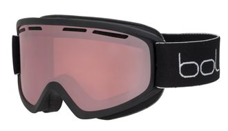 Bolle FREEZE PLUS Skibrillen Schwarz matt, Vermillon Gun kat 2, Schnee-Schutzbrille,Unisex Erwachsene,M