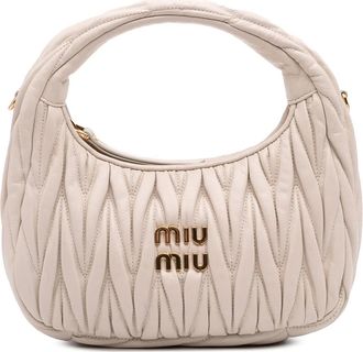 Miu Miu Hobo Bags - Mini Matelasse Nappa Wander Bag - Gr. unisize - in Braun - f&uuml;r Damen