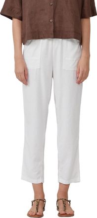 s.Oliver Leinenmix-Hose im Relaxed Fit mit Elastikbund