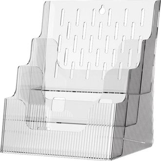 Valiclud Transparenter Pet Aktenhalter Schreibtisch Organizer mit Klarer Struktur für Büro und Zuhause Stapelbarer Desktop File Organizer und Buchdisplay für P