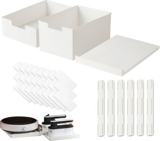 Generic Erweiterbarer Schrankorganisator - einstellbare Aufbewahrungsbox, Lösung für Kleiderschrank Aufbewahrung | Küchenzubehör zur Optimierung des Platzes, 