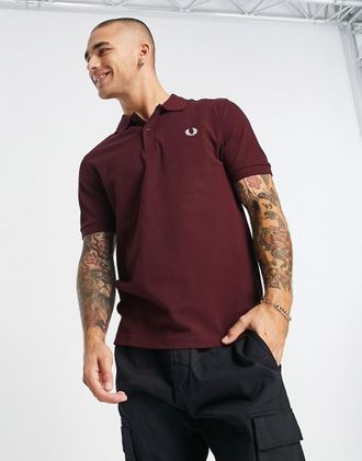 Fred Perry Basic-Polohemd in Rot