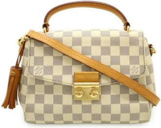 Louis Vuitton Pre-owned Sac 2-en-1 Damier Azur Croisette - Femme - Pre-owned - Blanc - Taille: ONE Size