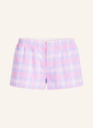 SKIMS Skims Schlafshorts Flannel Aus Flanell rosa