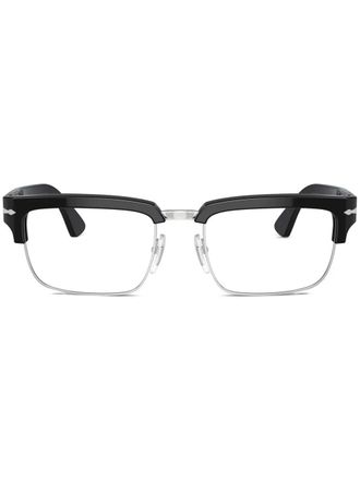 Persol lunettes de vue à monture rectangulaire - Noir