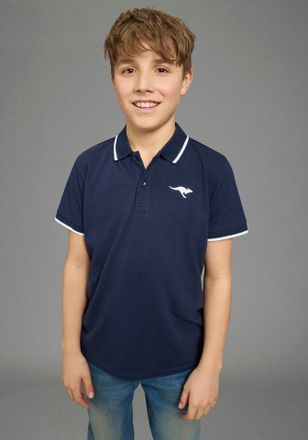 Kangaroos Poloshirt Kangaroos 2er Pack Poloshirts (Packung, 2-tlg., 2) Kurzarm, Basic Passform, mit Logostickerei, mit Seitenschlitzen