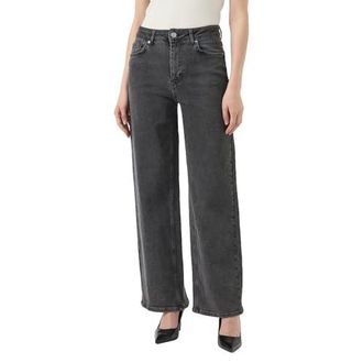 Vero Moda Y.A.S Yas Jean Yasrosie Hw Denim pour Femme S. Noos, Dark Grey Denim, 27W / 32L