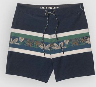 Salty Crew Crew Stripe Boardshorts cast blue