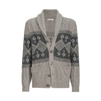 Brunello Cucinelli Herren, Strickwaren, Grau, LGr&ouml;&szlig;e