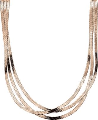 Liebeskind Halskette aus Edelstahl (Roségold)