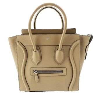 Celine Pre-owned Leder Handtaschen - - Pre-owned - Damen - Beige - ONE SIZE