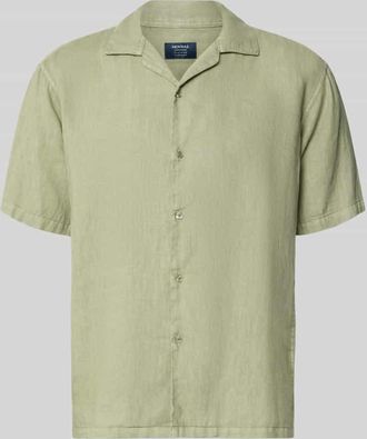 Mc Neal Regular Fit Leinenhemd mit Reverskragen