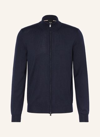 HUGO BOSS Strickjacke Balonso blau