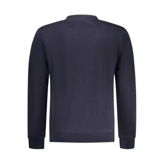 Napapijri Logo-Print Cotton Sweatshirt - Navy