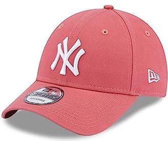 New Era New York Yankees MLB Fankappe 9Forty Strapback Cap NY-Logo Basecap Pink wei&szlig; - One-Size