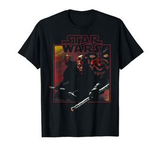Star Wars Darth Maul Classic Movie Square Portrait T-Shirt