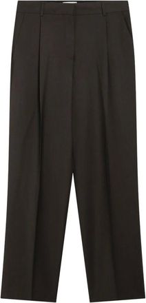 Toteme Femme, Pantalons, Noir, Taille: 40 FR Pleat Pantalons