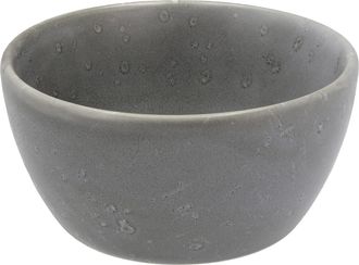 Bitz Schüssel, Schale, Müslischale, Snackschale aus Steingut, 12 cm im Durchmesser, Grau