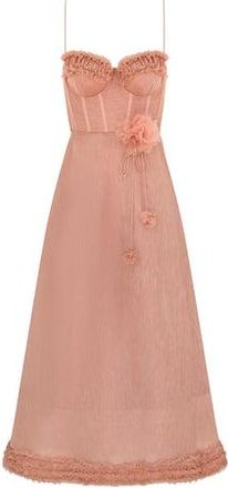 Zimmermann Robe midi &agrave; volants Luna