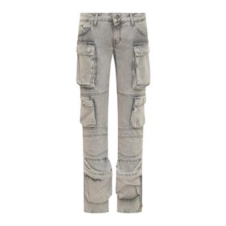 The Attico Essie Lange Hose - - Trousers - Damen - Grau - W26