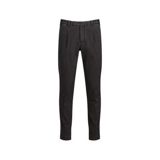 PT01 Pantalon slim &agrave; plis en coton