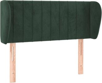 vidaXL Kopfteil mit Ohren Dunkelgr&uuml;n 83x23x78/88 cm Samt Vidaxl