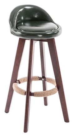 Generic Hoher Barhocker aus Massivholz, moderner minimalistischer Barhocker, skandinavischer Barhocker mit bequemer R&uuml;ckenlehne / 37 x 37 x 73 cm