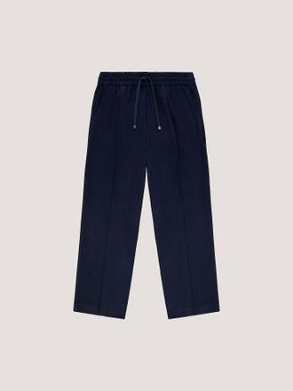 Circolo 1901 Coulisse Wide leg trousers Dark Blue Jersey / 38