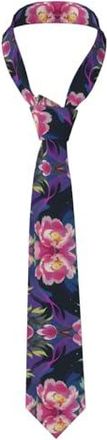 Generic Cravate Motif Pivoine &Agrave; LEncre Classique Necktie Tendance Cravates Homme Pour C&eacute;l&eacute;brations Accessoires Affaires