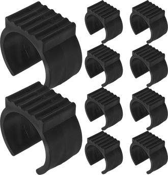 SOLUSTRE NOLITOY 20 St&uuml;ck U F&ouml;rmige Stuhlbeinschoner aus Verschlei&szlig;festem Kunststoff rutschfeste Fu&szlig;kappen f&uuml;r 38 42mm M&ouml;belrohre Bodenschutz und Ger&auml;uschd&auml;mpf