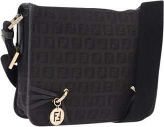 Fendi Sac bandouli&egrave;re en toile Zucchino Pre-owned - Femme - Pre-owned - Noir - Taille: ONE Size