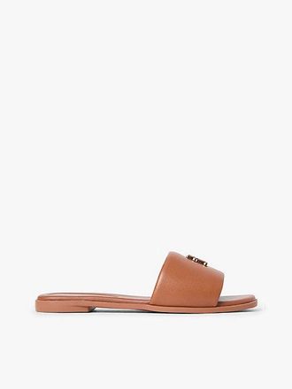 Tommy Hilfiger Mules en cuir &agrave; bride et monogramme TH