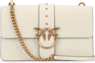 Pinko Pinko, Femme, Sacs, Blanc, Taille: ONE Size Love One Classic Sac Bandouli&egrave;re