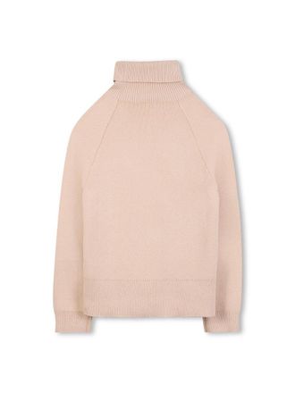 Chlo&eacute; Logo Cotton-Wool Blend Sweatshirt - Beige