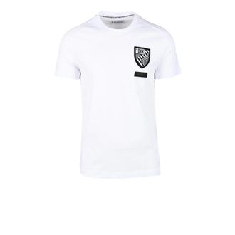 Dirk Bikkembergs Homme, Tops, Blanc, Taille: S T-shirt en coton