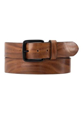 Lindenmann Herren G&uuml;rtel braun Glattleder