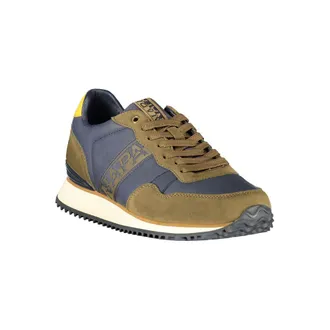 Napapijri Mixed-Material Colorblock Sneaker - Brown