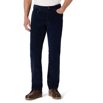 Amazon Essentials Herren Straight Fit 5-Taschen-Cordhose, Marineblau, 33W / 30L