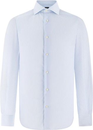 Boggi Milano Homme, Chemises, Bleu, Taille: 4XL Chemise en coton ray&eacute; regular fit infroissable Ultimate Boggi Milano