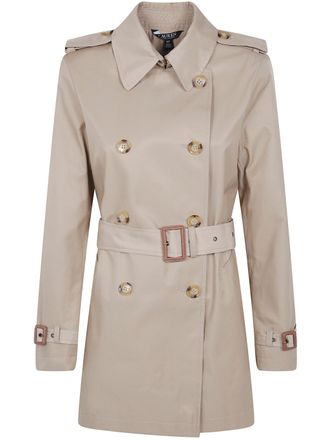 Ralph Lauren Trench Beige Double Breasted Belted Lined Coat