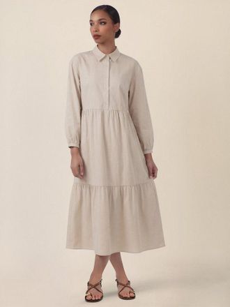 Apart Midikleid mit Hemdkragen