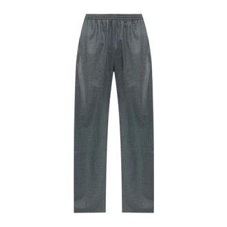 Lanvin Woll Anzughose mit Falten - - Trousers - Herren - Grau - S/M