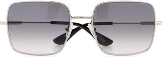 Alexander McQueen AM0564S Silver Metal Sunglasses - Silver