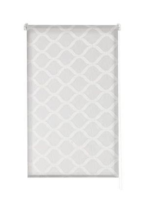 Estoralis | Davos| Modernes Design-Rollo | ohne Werkzeug Lichtdurchlässig Stoff | Davos | Weiß | 105 x 150 cm (Breite/Höhe) Stoffgröße 102 x 150 cm | Rollos für