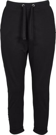 Urban Classics Damen Relaxed Sporthose Ladies Open Edge Terry Turn Up Pants TB1962, Gr. 38 (Herstellergr&ouml;&szlig;e: M), Schwarz (Black 00007)