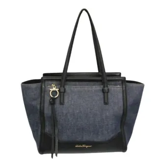 Ferragamo Pre-owned Amy Ez-21 Tote Bag - - Pre-owned - Damen - Blau - ONE SIZE