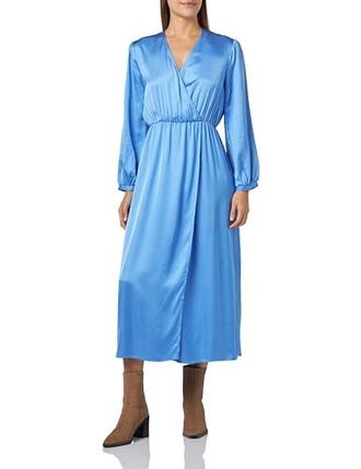 Benetton Robe 4zindv09b, Bleu, XS Femme