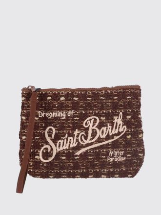 MC2 Saint Barth Mini sac &agrave; main Aline en tweed avec logo brod&eacute;